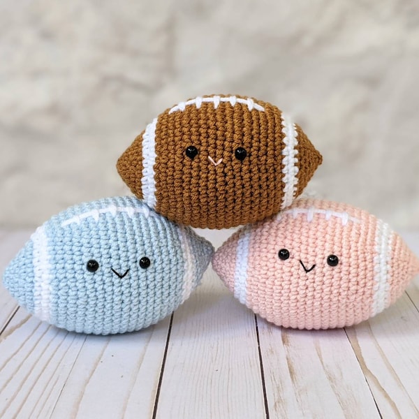 Crochet Football Plushies Pattern - Etsy