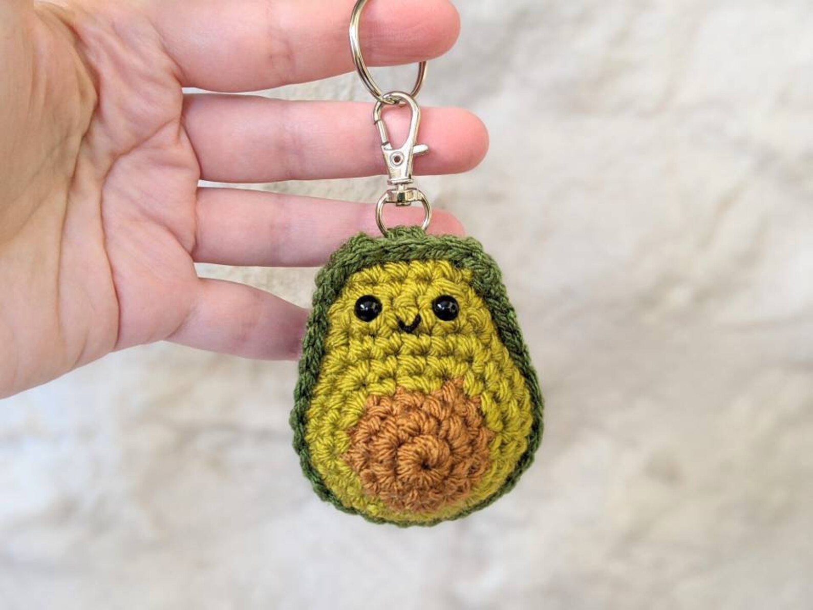 CROCHET PATTERN: Avocado Keychain Amigurumi Downloadable - Etsy