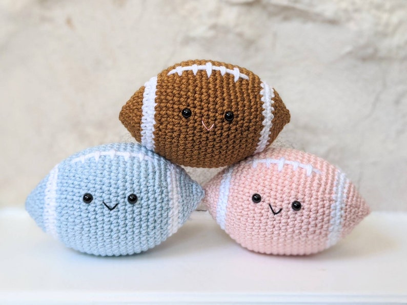 CROCHET PATTERN: Football Amigurumi Plush Downloadable PDF | Etsy