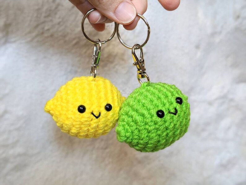 CROCHET PATTERN: Food Keychains Amigurumi Avocado Donut | Etsy