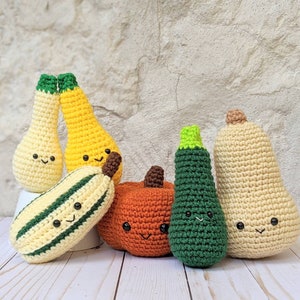 CROCHET PATTERN: Butternut Squash Play Food, Crochet Vegetables, Easy ...