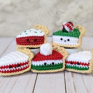 CROCHET PATTERN: Mini Pumpkin Pie Play Food Plush, Thanksgiving ...