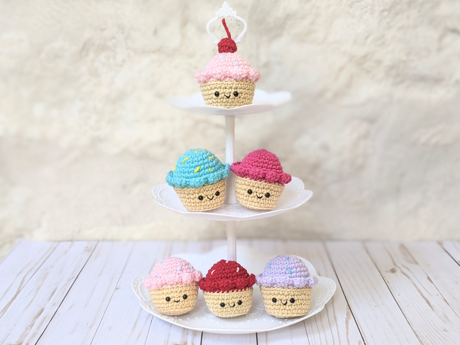CROCHET PATTERN: Birthday Cake and Cupcake Plush Toys, Party ...