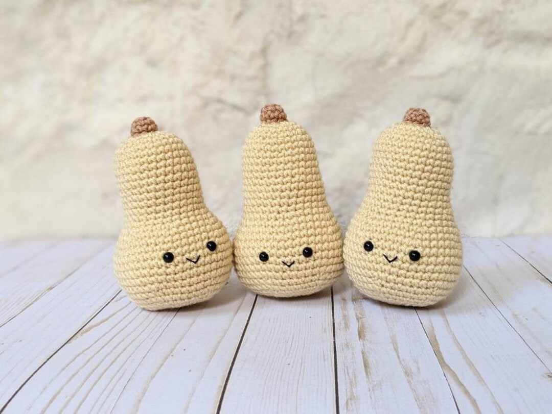 CROCHET PATTERN: Butternut Squash Play Food, Crochet Vegetables, Easy ...