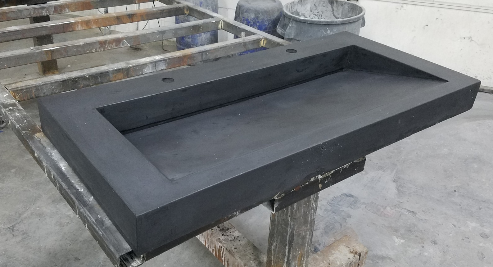 Concrete Ramp Trough Sink, Double Vanity, Modern Bathroom - Etsy