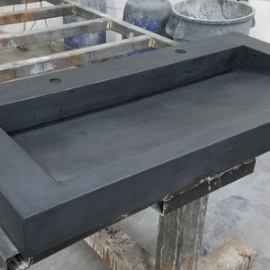 Concrete Ramp Trough Sink, Double Vanity, Modern Bathroom - Etsy