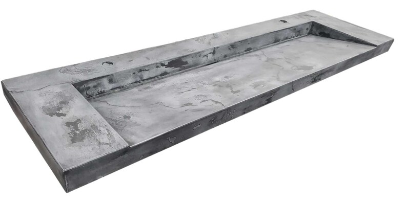 Ramp Style Trough Sink Double Vanity Bathroom Vanity - Etsy