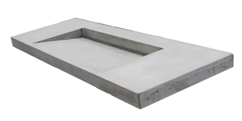 Ramp Style Trough Sink Double Vanity Bathroom Vanity - Etsy