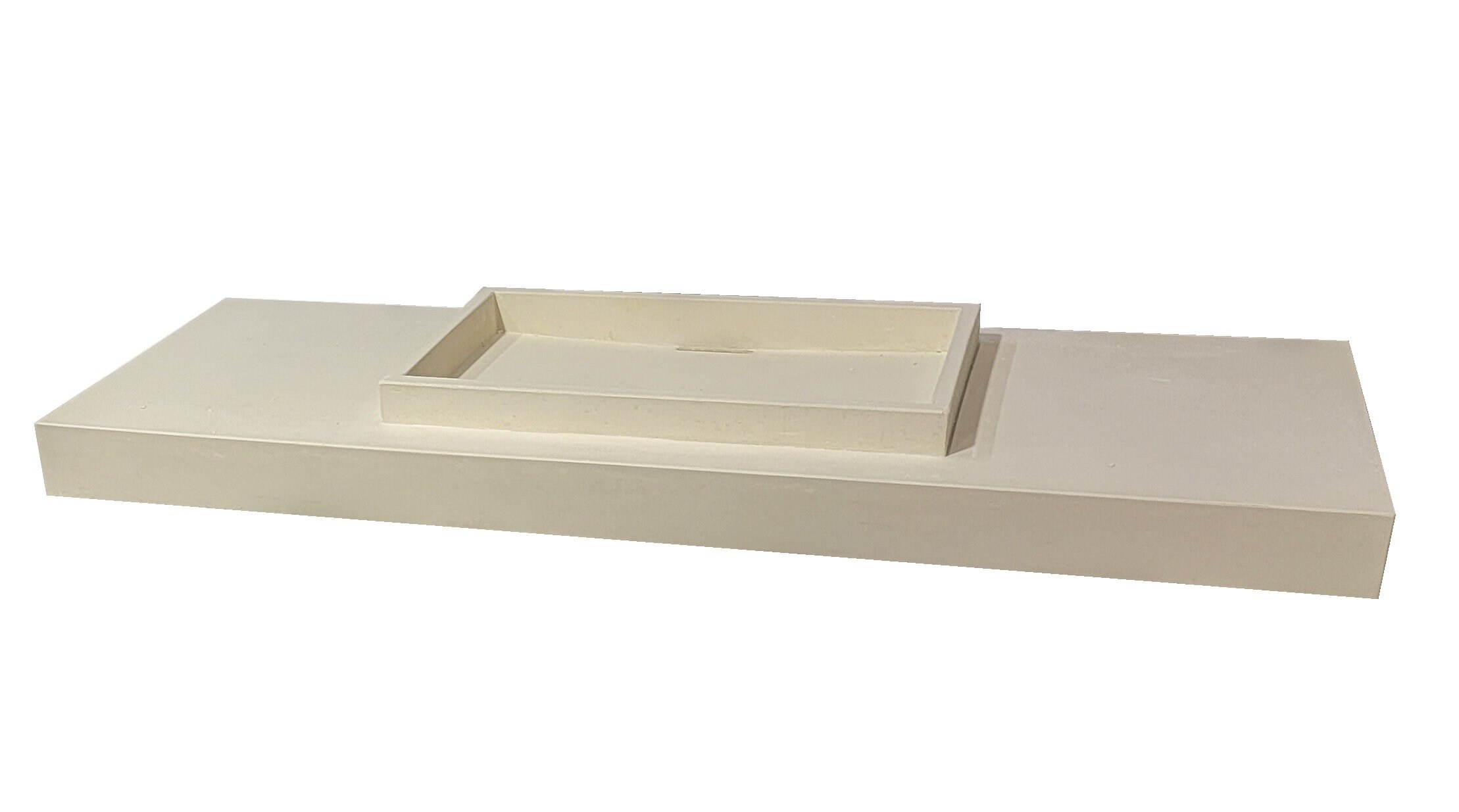 Shallow Trough Vessel Sink Bathroom Vanities Concrete - Etsy Canada