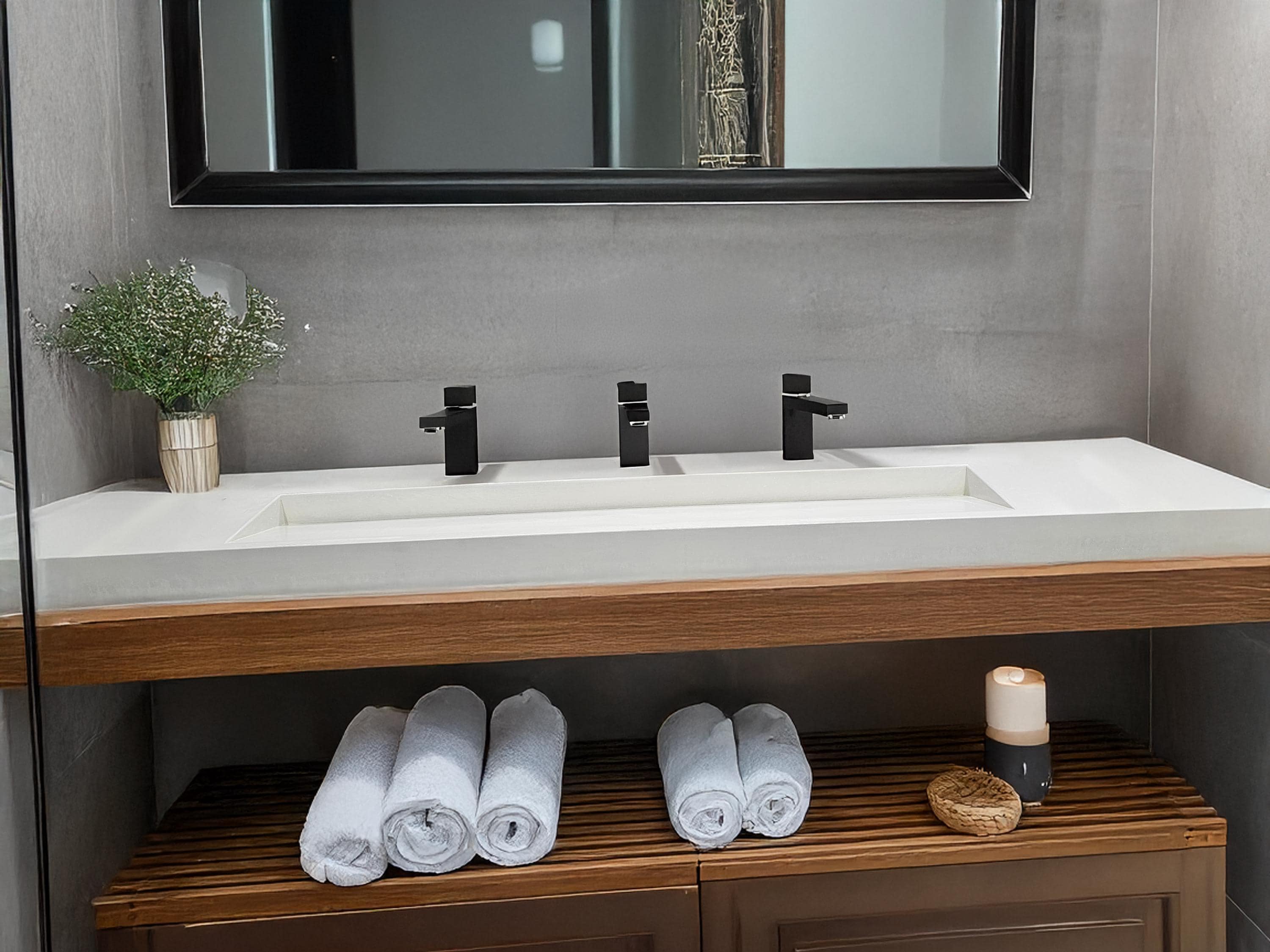 Trough Style Bathroom Sink