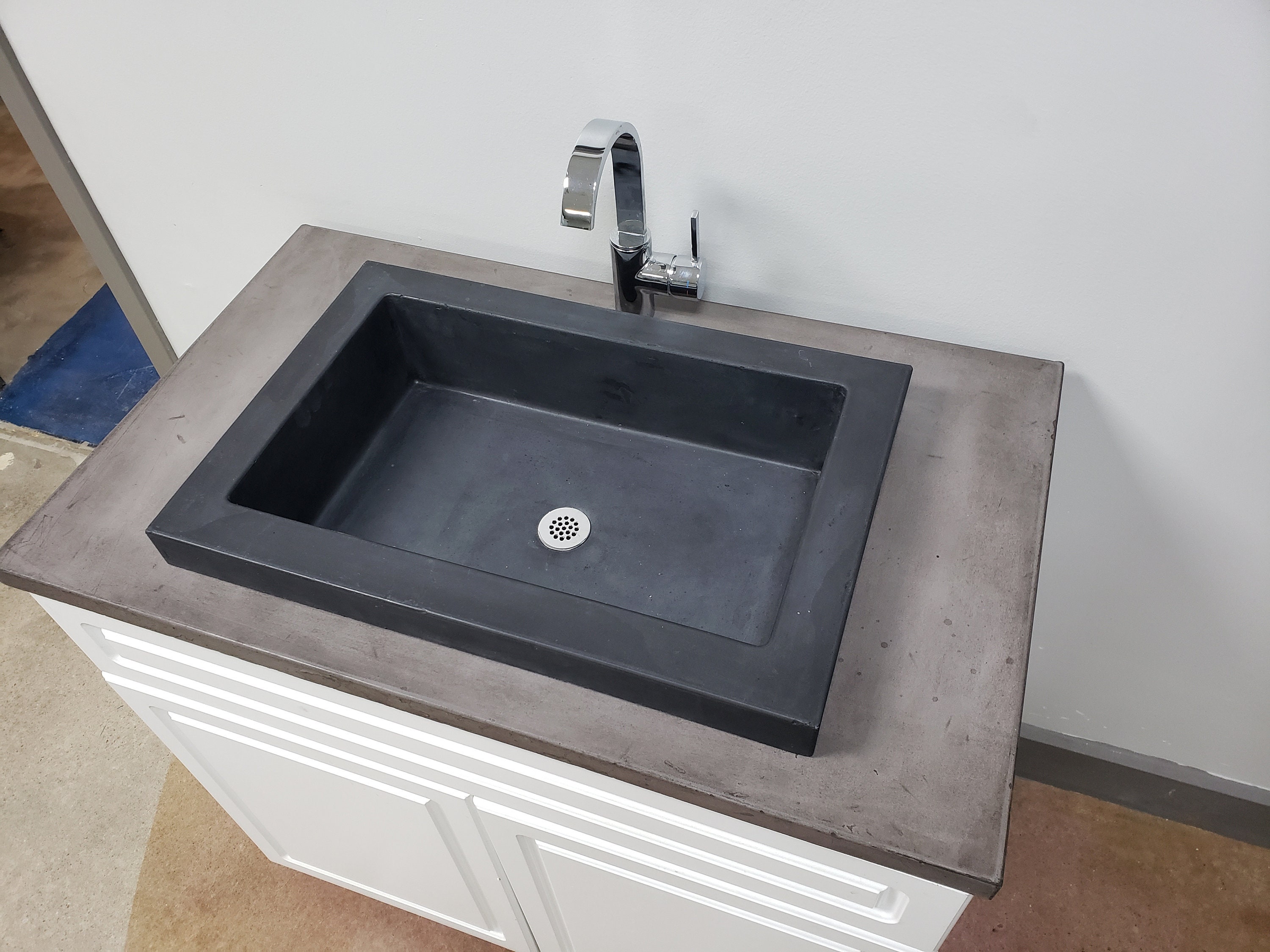 Concrete Vessel Sink Vessel Sink Bathroom Vanity Bathroom - Etsy