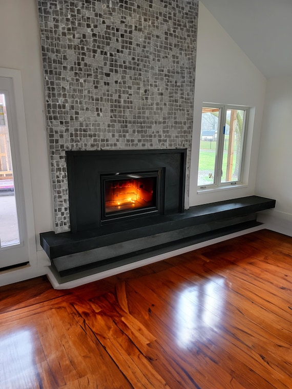 Concrete Fireplace Hearth Slabs The Modern House Journal