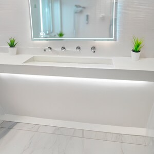Concrete Ramp Trough Sink, Double Vanity, Modern Bathroom - Etsy