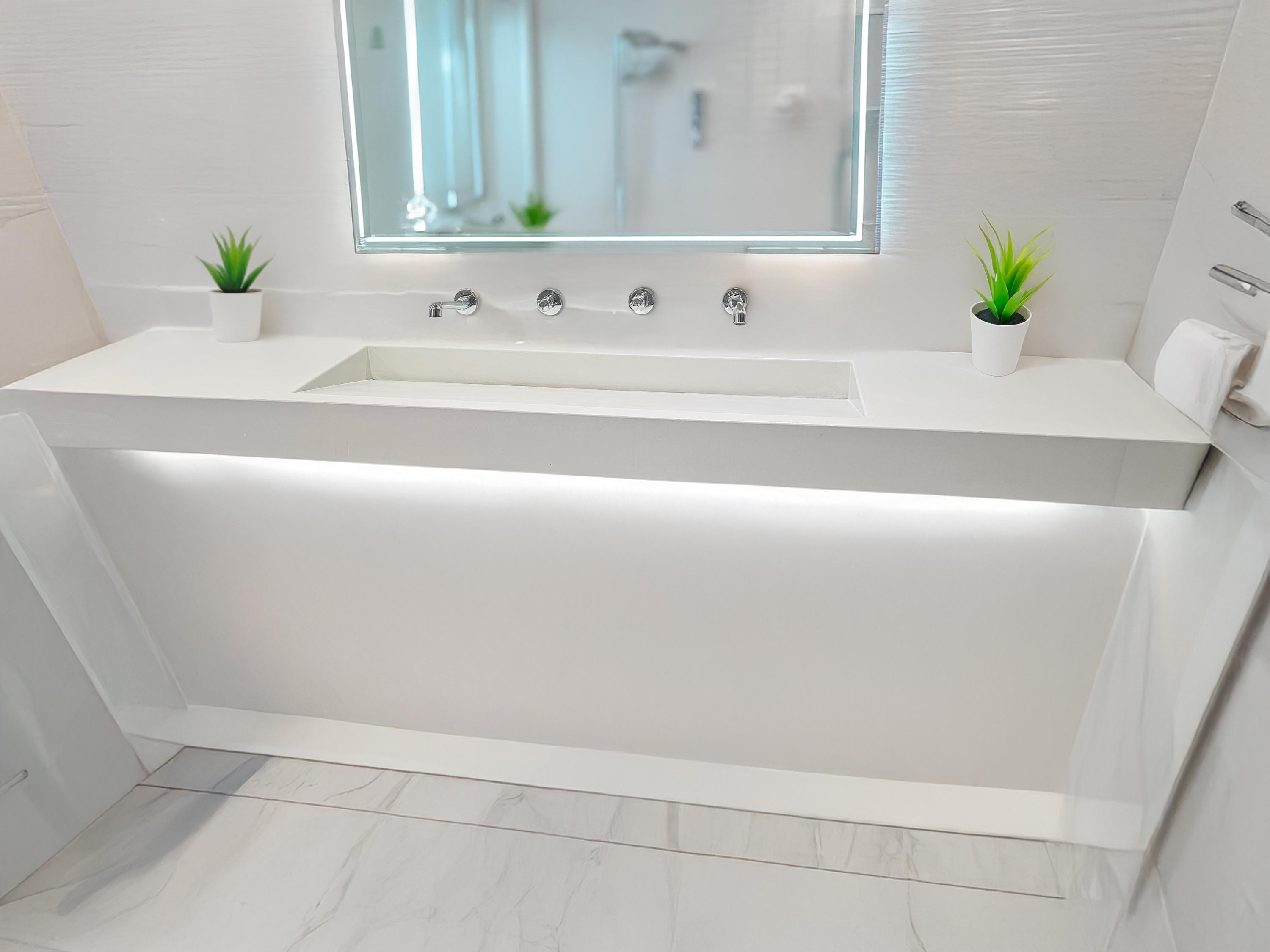 Concrete Ramp Trough Sink, Double Vanity, Modern Bathroom - Etsy