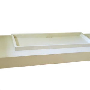Shallow Trough Vessel Sink, Bathroom Vanities, Concrete Vanity, Double ...