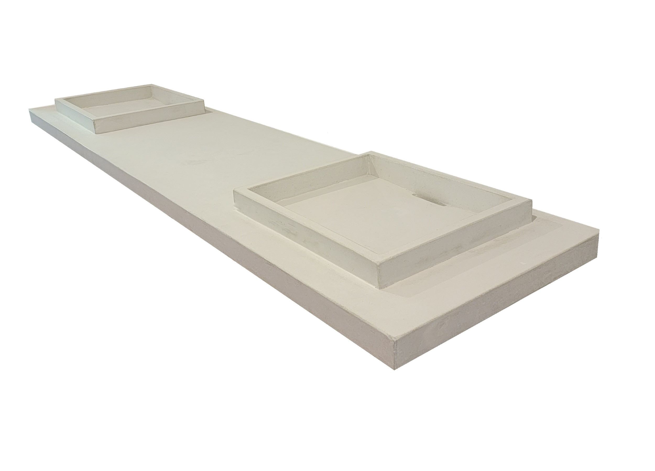 Shallow Trough Vessel Sink Bathroom Vanities Concrete - Etsy