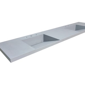 Double Basin Ramp Sink for a Modern Bathroom Vanity - Etsy