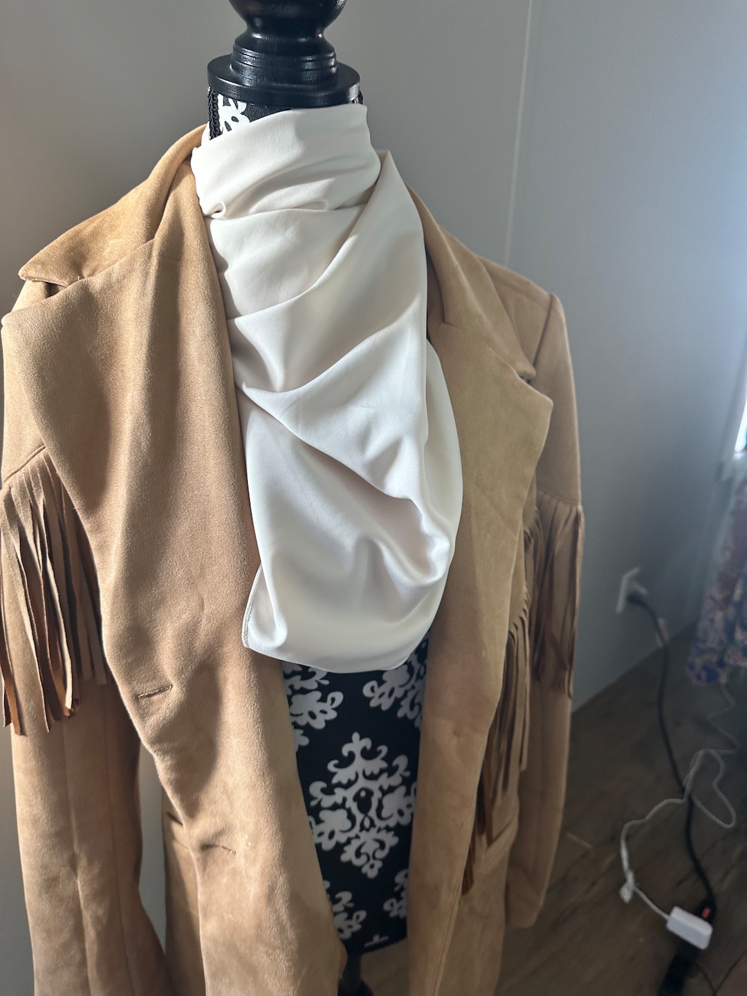 Solid Cream Wild Rag Design Fashion Scarf Wild Rag Buckaroo Scarf Women ...