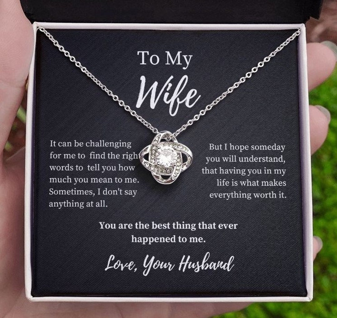 To My Wife Necklace, Anniversary Gift for Wife, Mothers Day Gift for ...