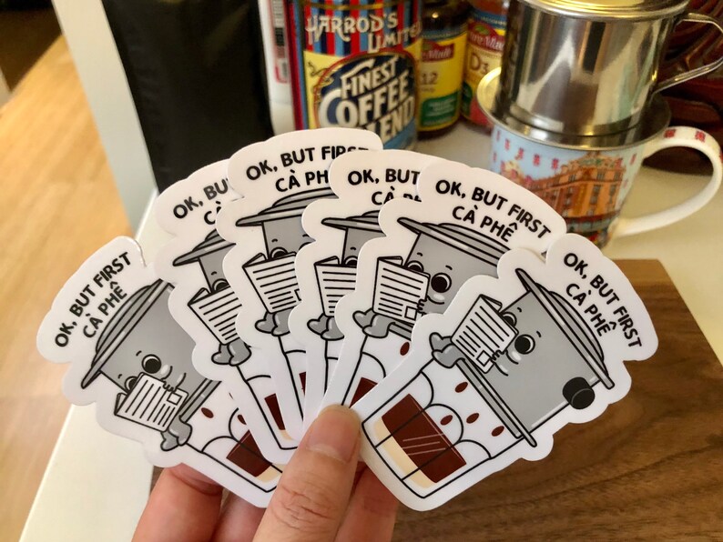 Ca Phe Sticker Vietnamese Coffee Coffee Lover - Etsy