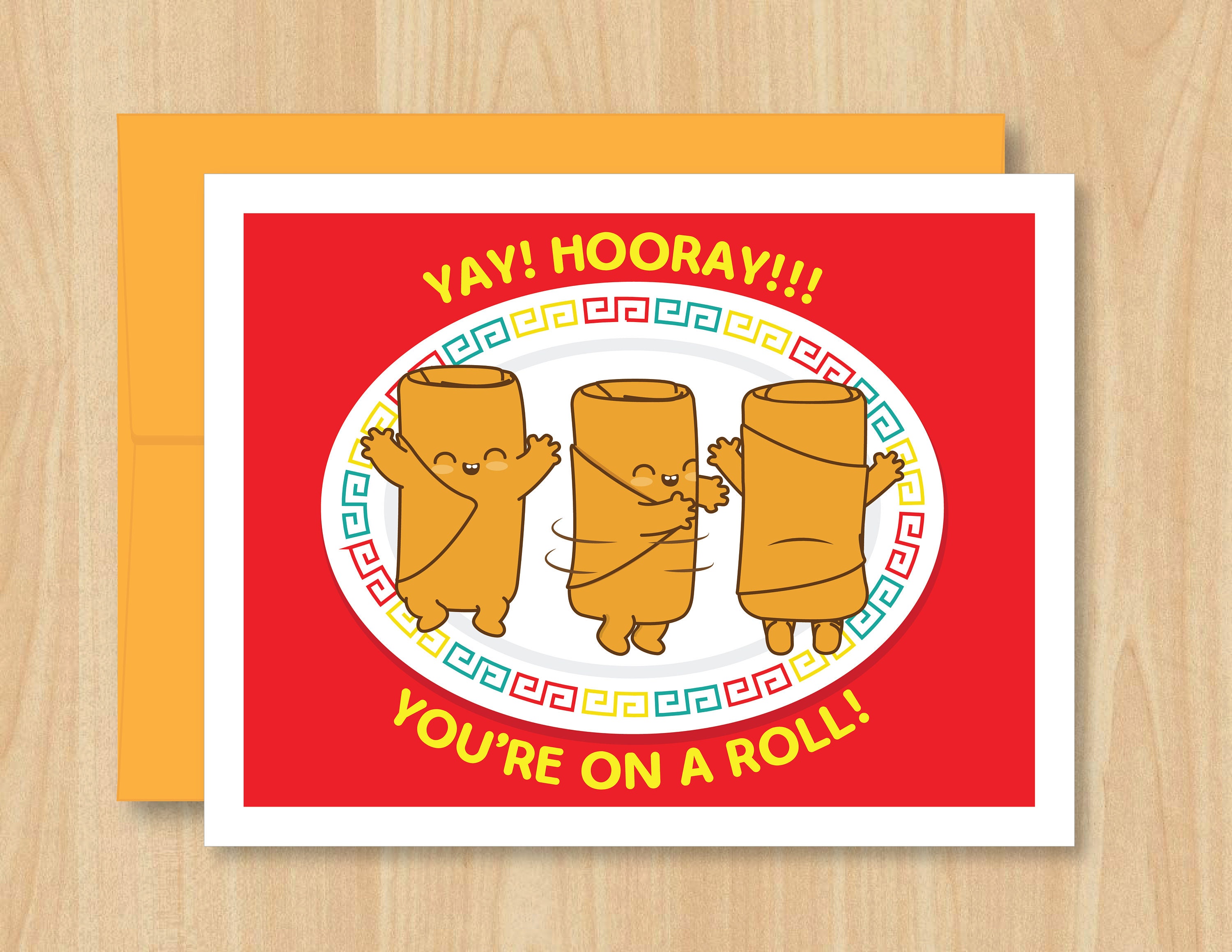 You're on A Roll Greeting Card Congratulations Egg - Etsy Sweden