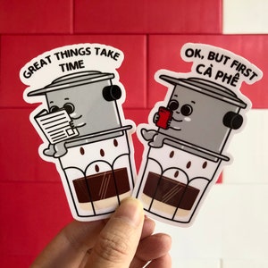 Ca Phe Sticker Vietnamese Coffee Coffee Lover | Etsy