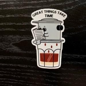 Ca Phe Sticker Vietnamese Coffee Coffee Lover | Etsy