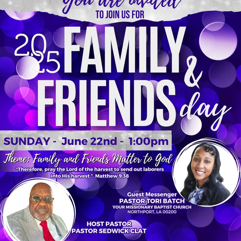 Church Family and Friends Day Canva - Etsy