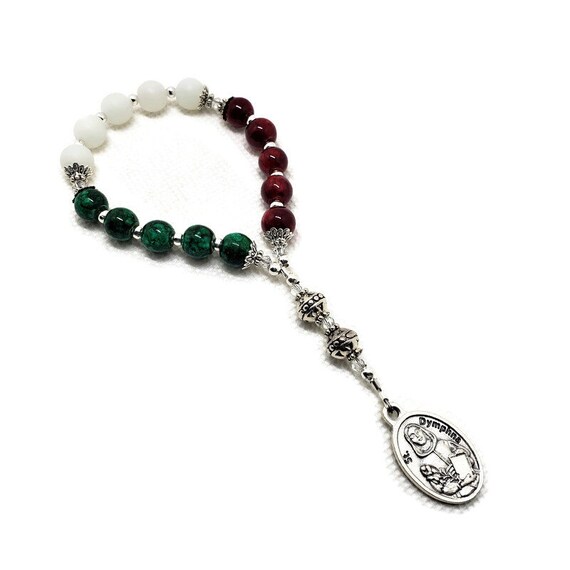 St. Dymphna Prayer Chaplet Rosary Chaplet Saint of Anxiety | Etsy