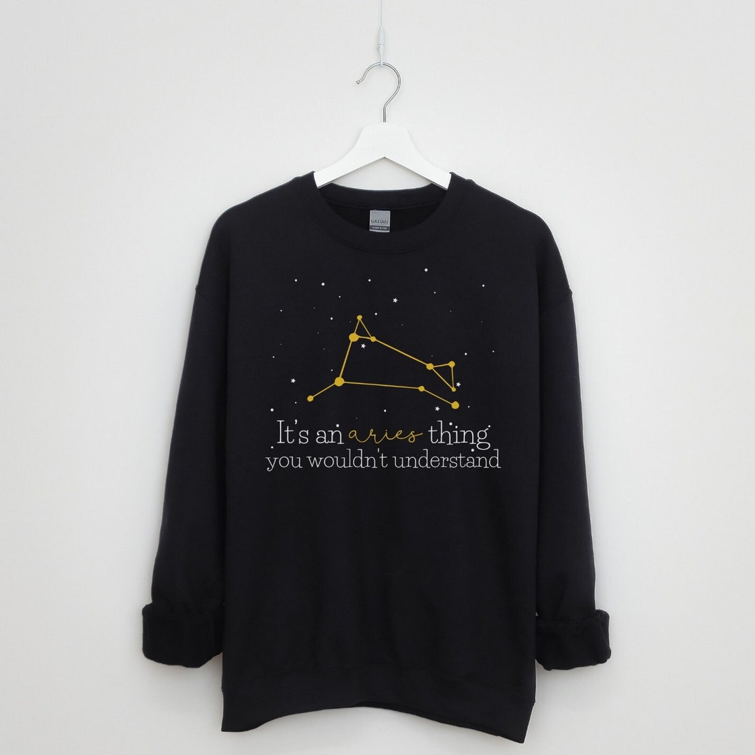 Aries Zodiac Constellation Sweatshirt- Greek Mythology Astrology Gift ...