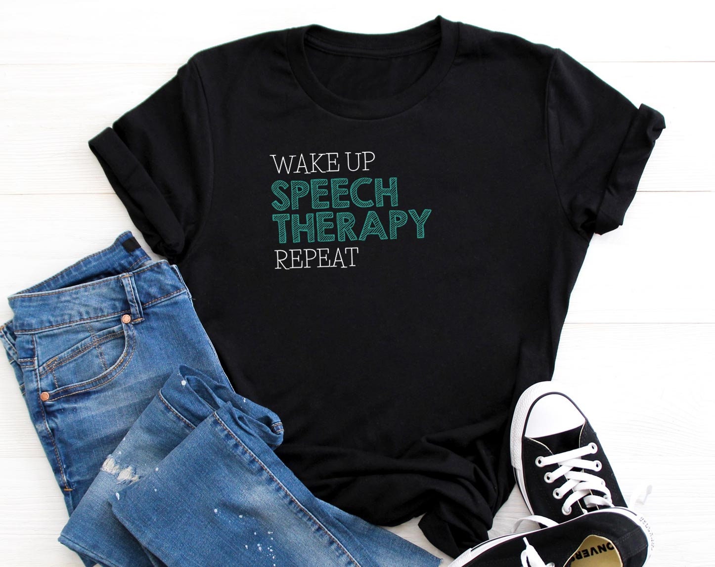 Wake Up, Speech Therapy, Repeat: A Tee for SLP - Etsy