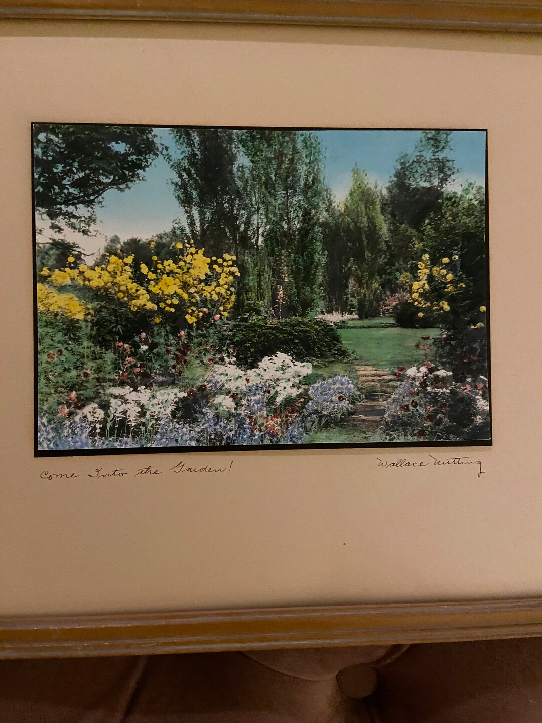 Wallace Nutting Antique Art Signed- Come Into the Garden Rare Print ...