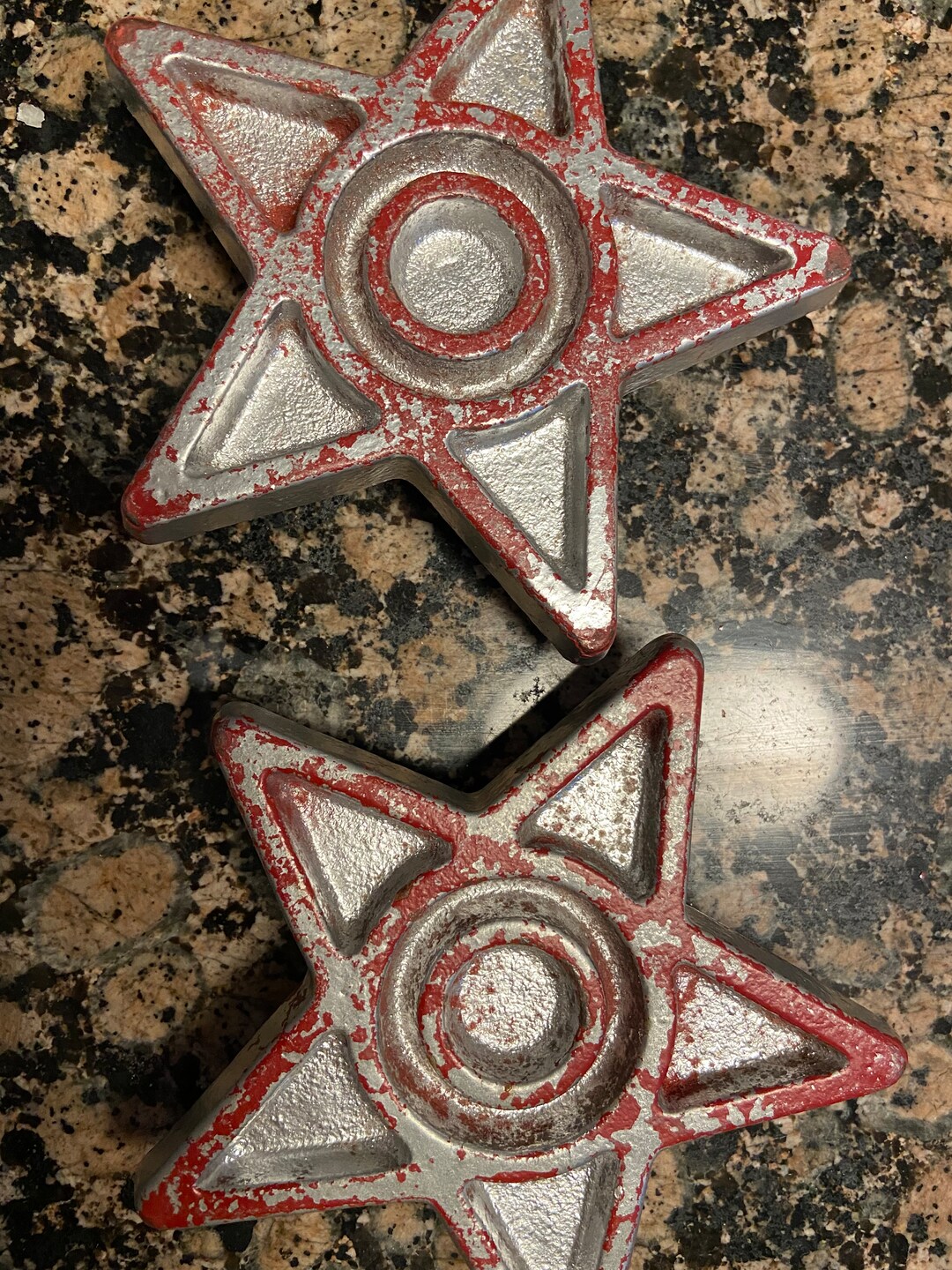 Cast Iron Antique Stars. 3” Tall. Lots of Character! Perfect for Indoor ...