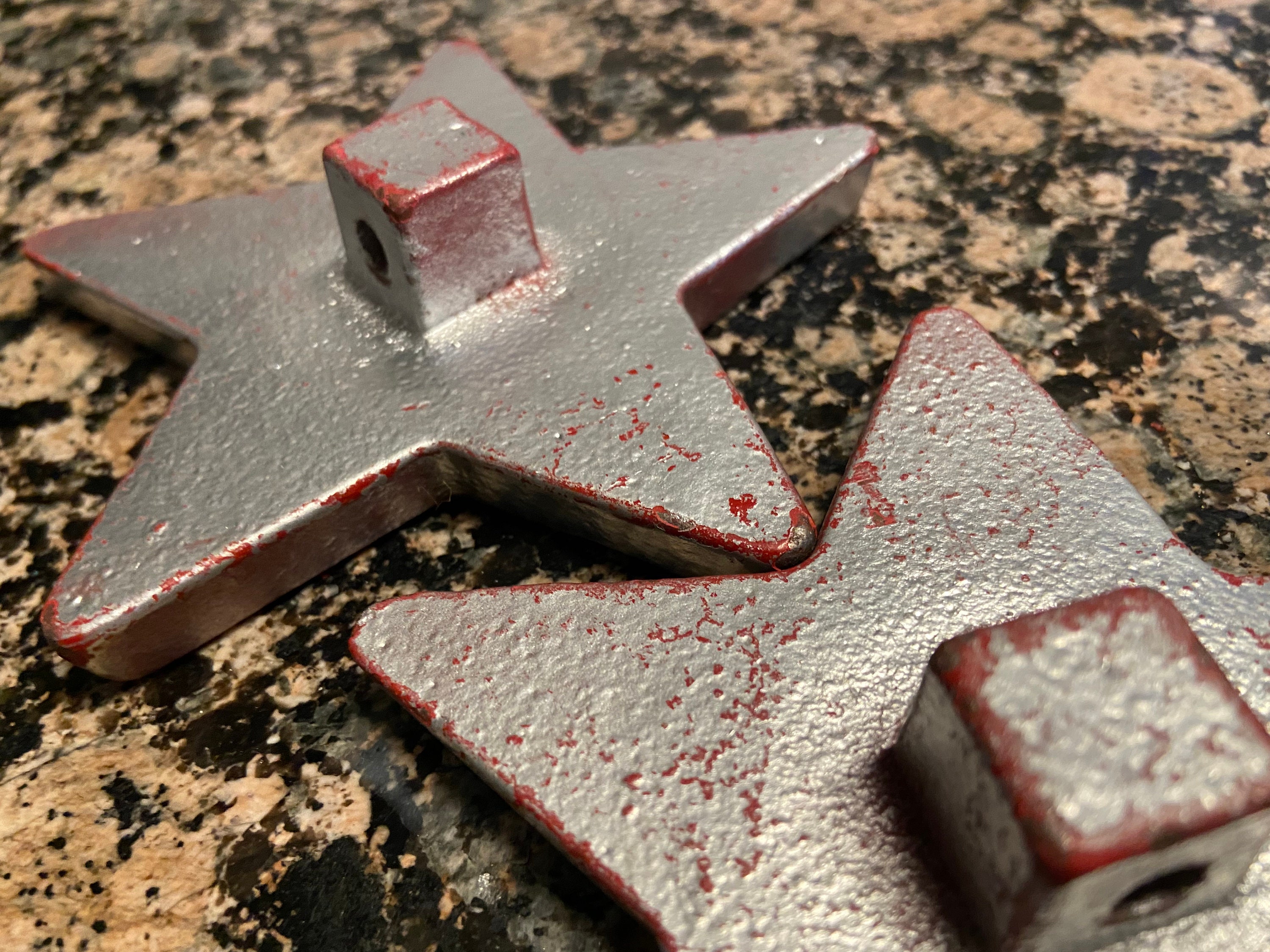 Cast Iron Antique Stars. 3” Tall. Lots of Character! Perfect for Indoor ...