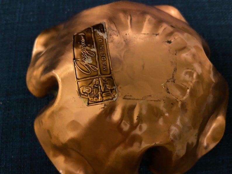 Beautiful Gregorian Copper Hammered Art Flower Vessel. - Etsy