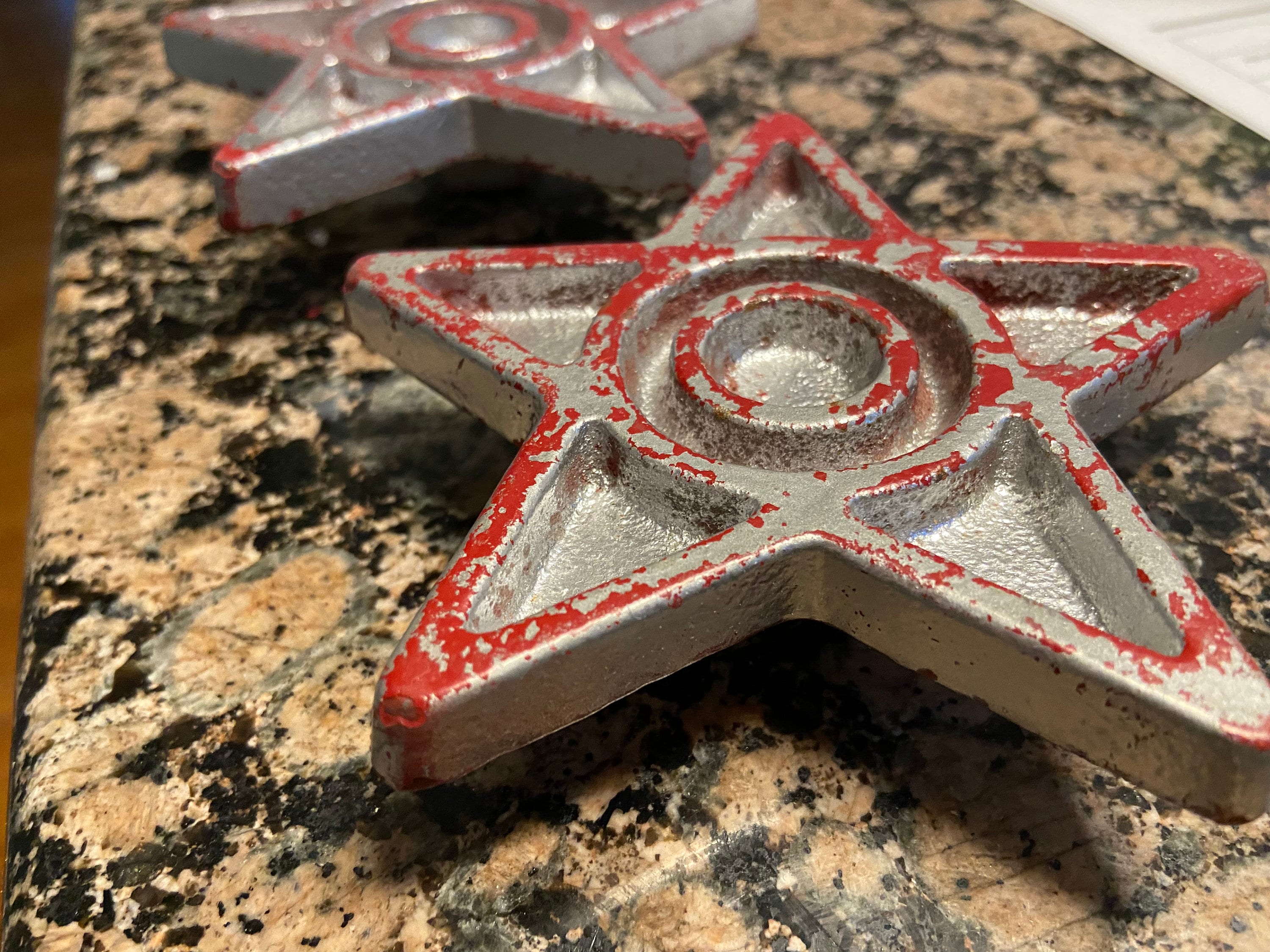 Cast Iron Antique Stars. 3” Tall. Lots of Character! Perfect for Indoor ...