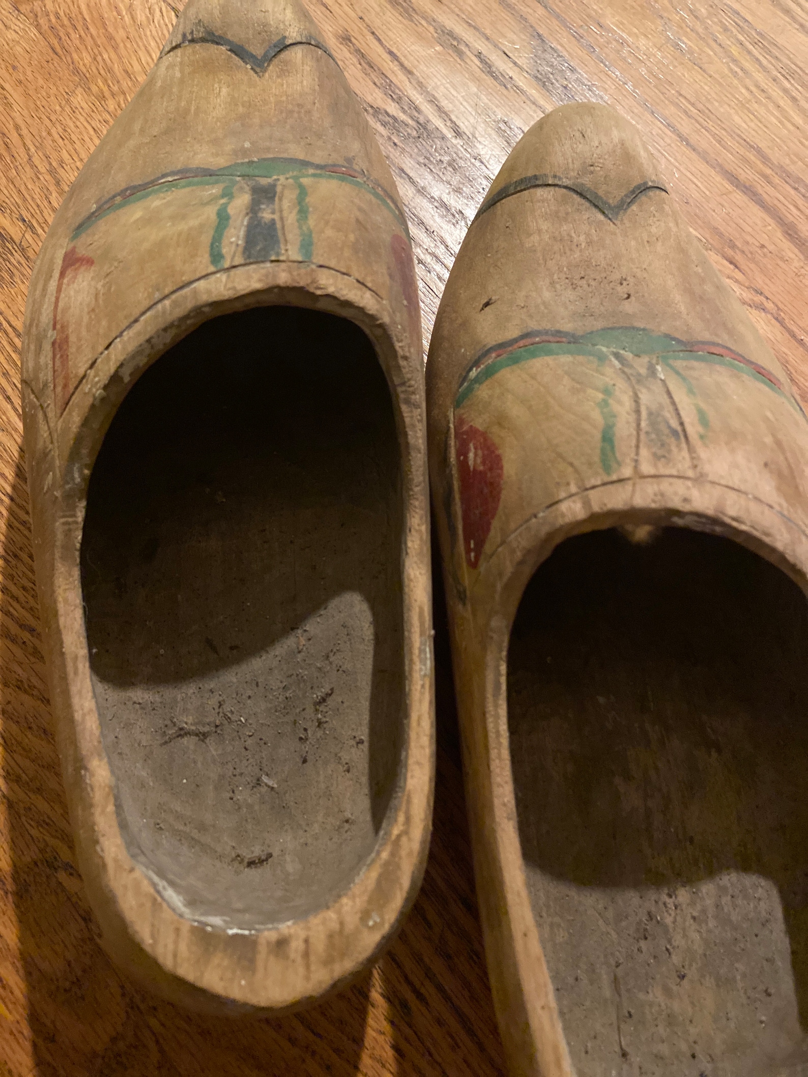 Antique Bavarian Wooden Clogs Late 1800’s Paint Remnants on Top. Part ...