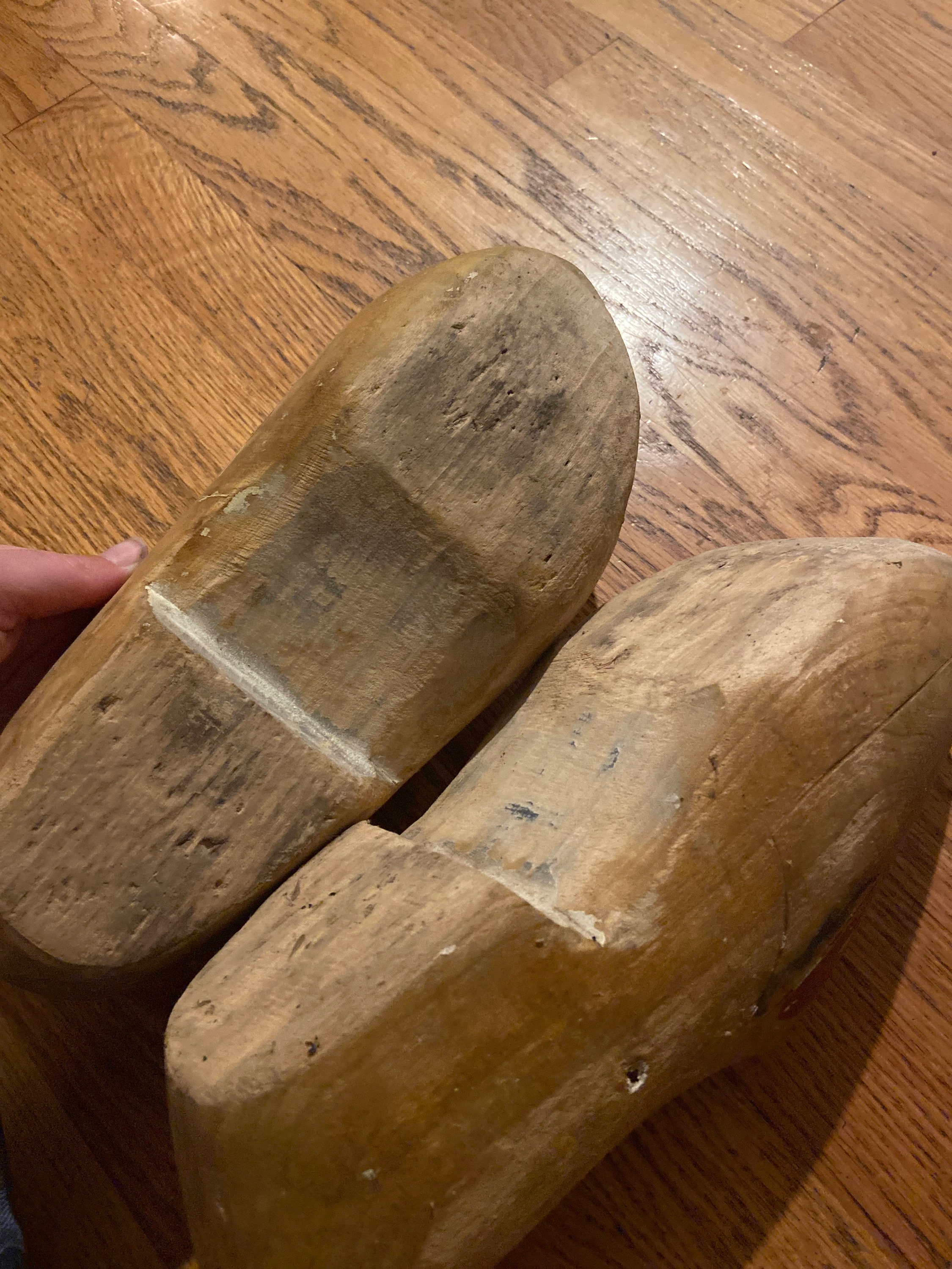 Antique Bavarian Wooden Clogs Late 1800’s Paint Remnants on Top. Part ...