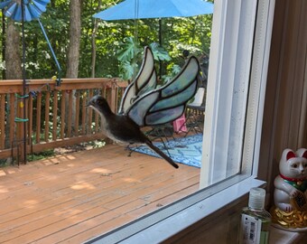 Dove Stained Glass Window Cling Easy to Reposition - Etsy