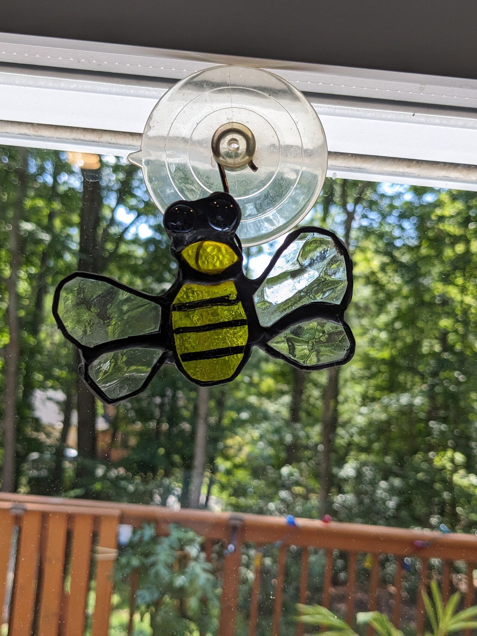 Bumble Bee Sun Catcher - Stained Glass - Etsy
