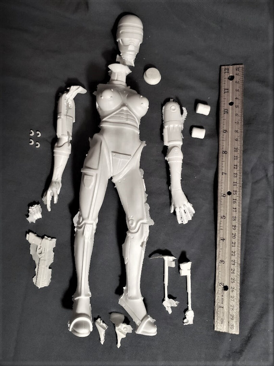 LADY ROBOCOP Female Figure 1/6 scale Over 12 Tall Resin | Etsy