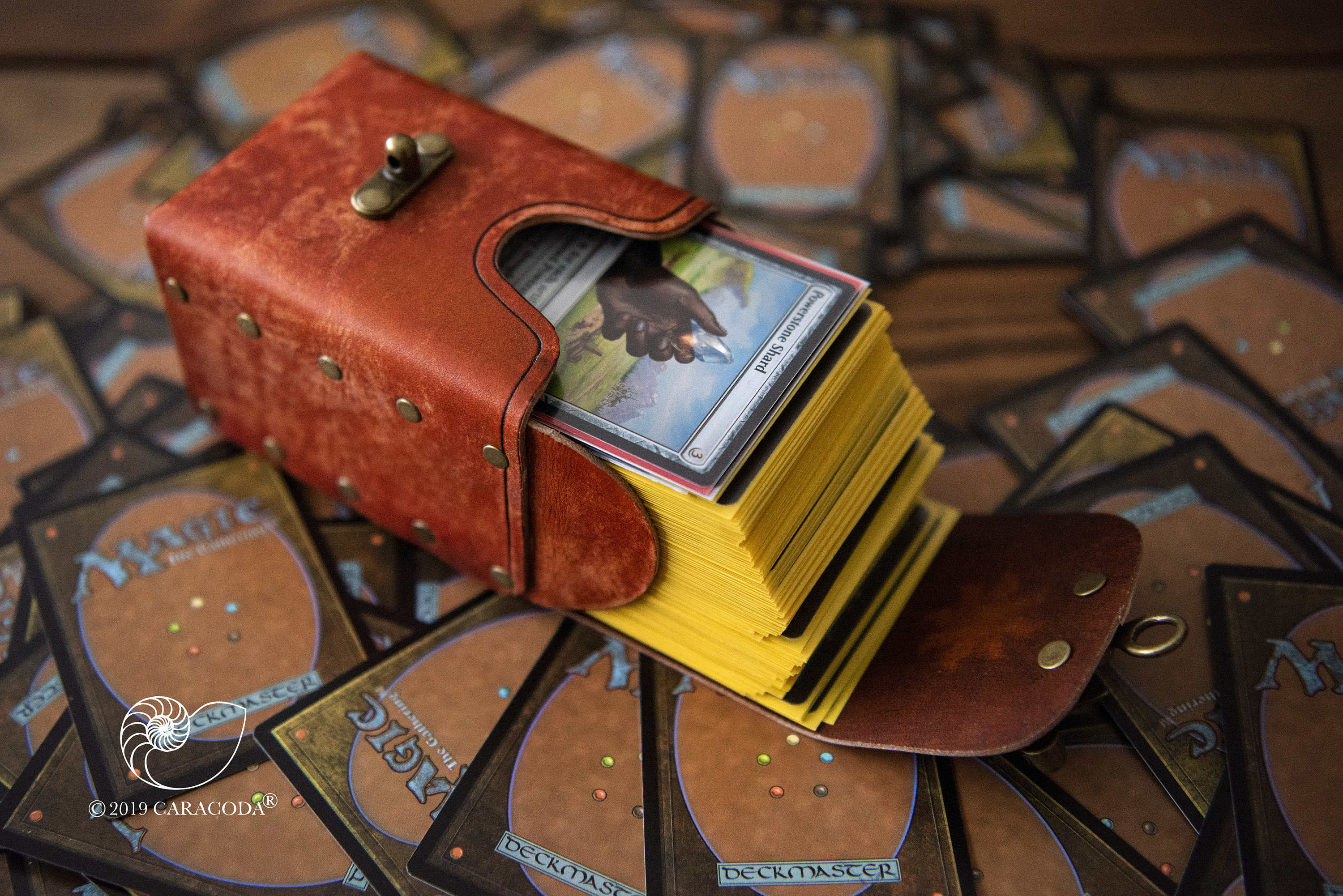 MTG deck box magic the gathering mtg leather box deck box | Etsy