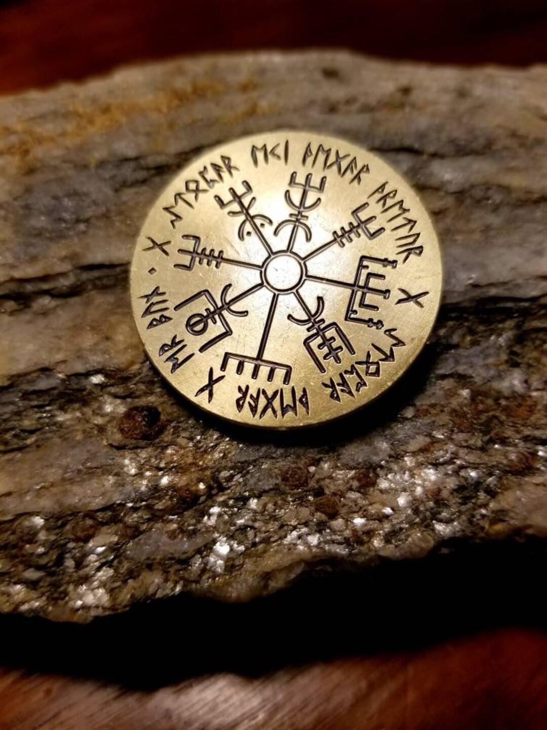 Vegvisir, Runic Wayfinder Coin - Etsy