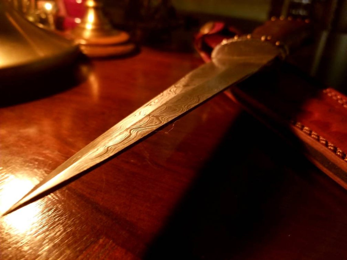 Celtic Dirk Athame in Damascus Steel | Etsy