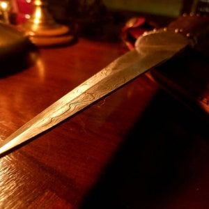Celtic Dirk, Athame in Damascus Steel - Etsy