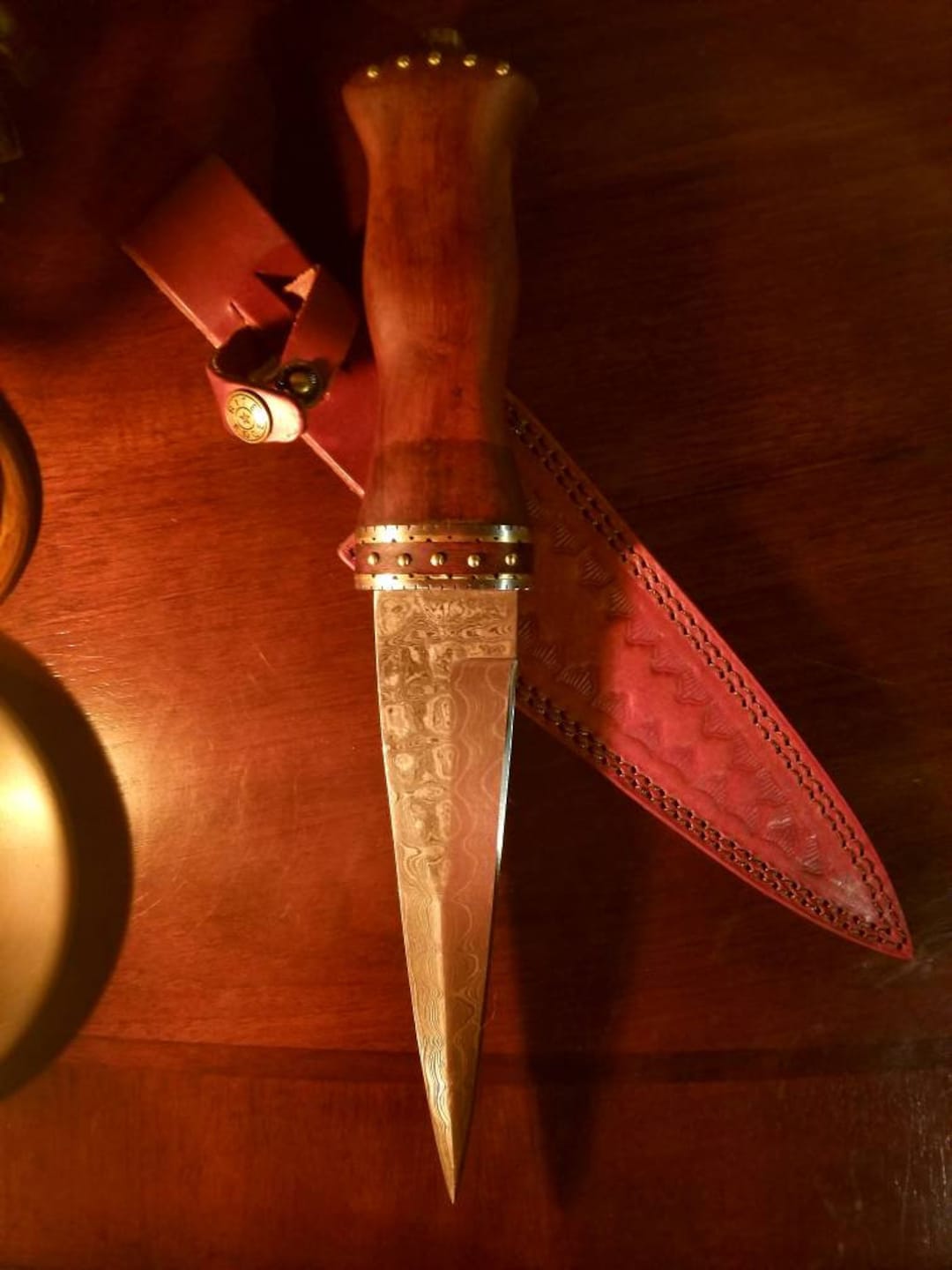 Celtic Dirk, Athame in Damascus Steel - Etsy