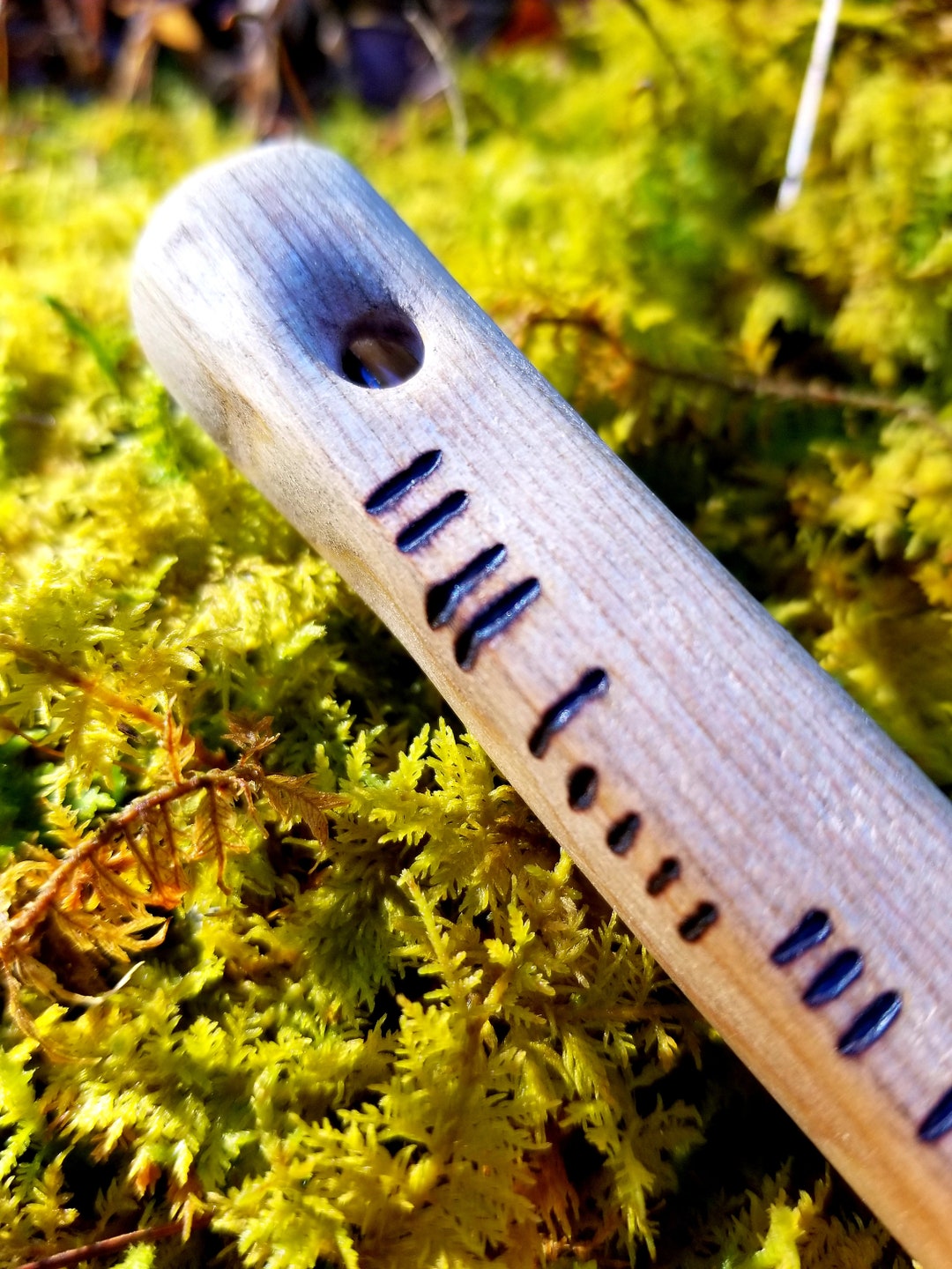 Hazel Wand, "do as Thy Will..." in Ogham - Etsy