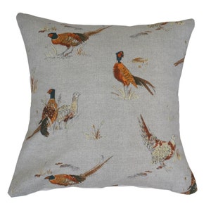 Large Pheasant Fabric Footstool Turned/straight Waxed, Natural or ...