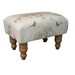 Large Pheasant Fabric Footstool Turned/straight Waxed, Natural or ...