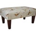 Large Pheasant Fabric Footstool Turned/straight Waxed, Natural or ...